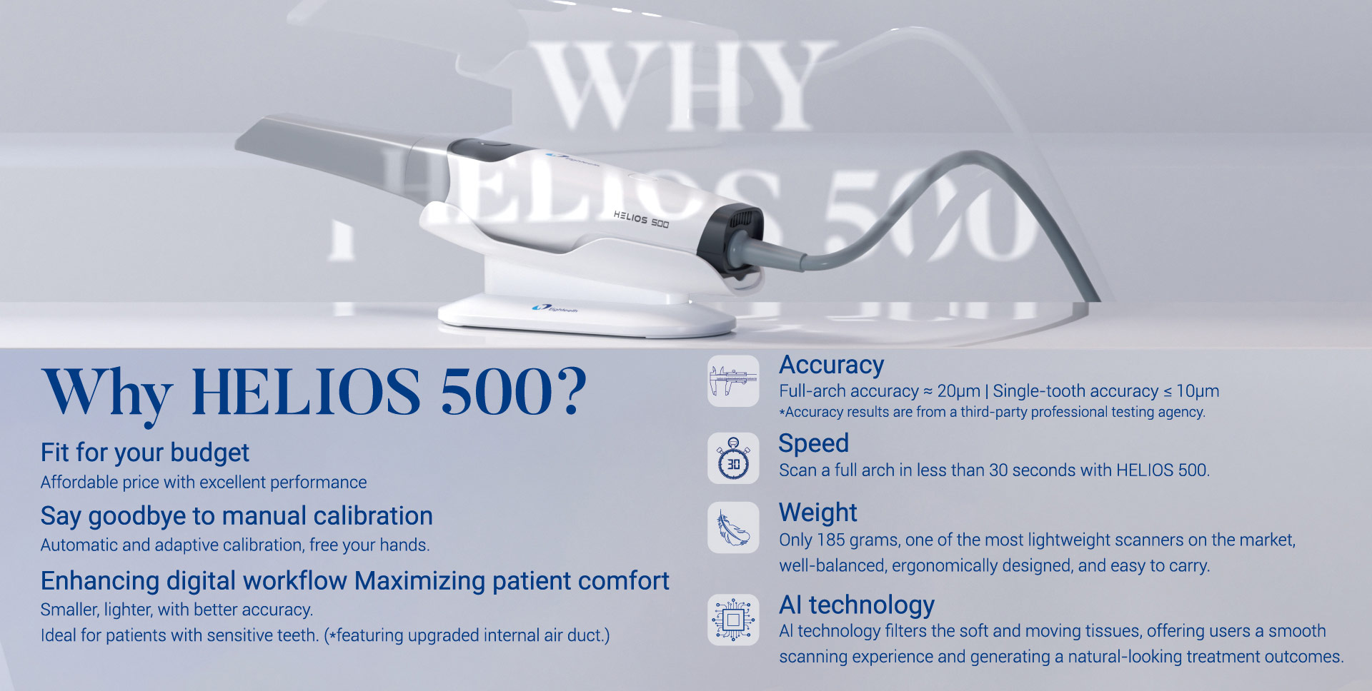 Helios 500 - Intraoral Scanner - Changzhou Sifary Medical Technology Co ...